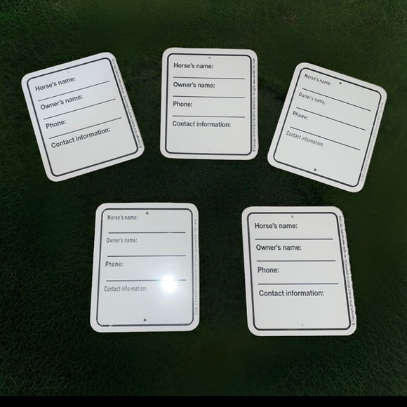 Noble Beasts Graphics | Other | Lot Of 5 Horse Barn Stall Stable Signs ...